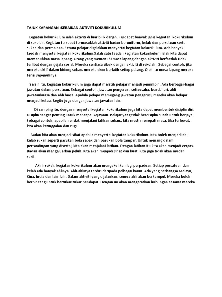 Tajuk Karangan | PDF