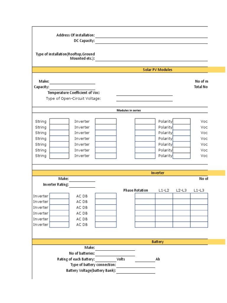 Commissioning Checklist For Solar Power Plant | PDF | Power Inverter ...