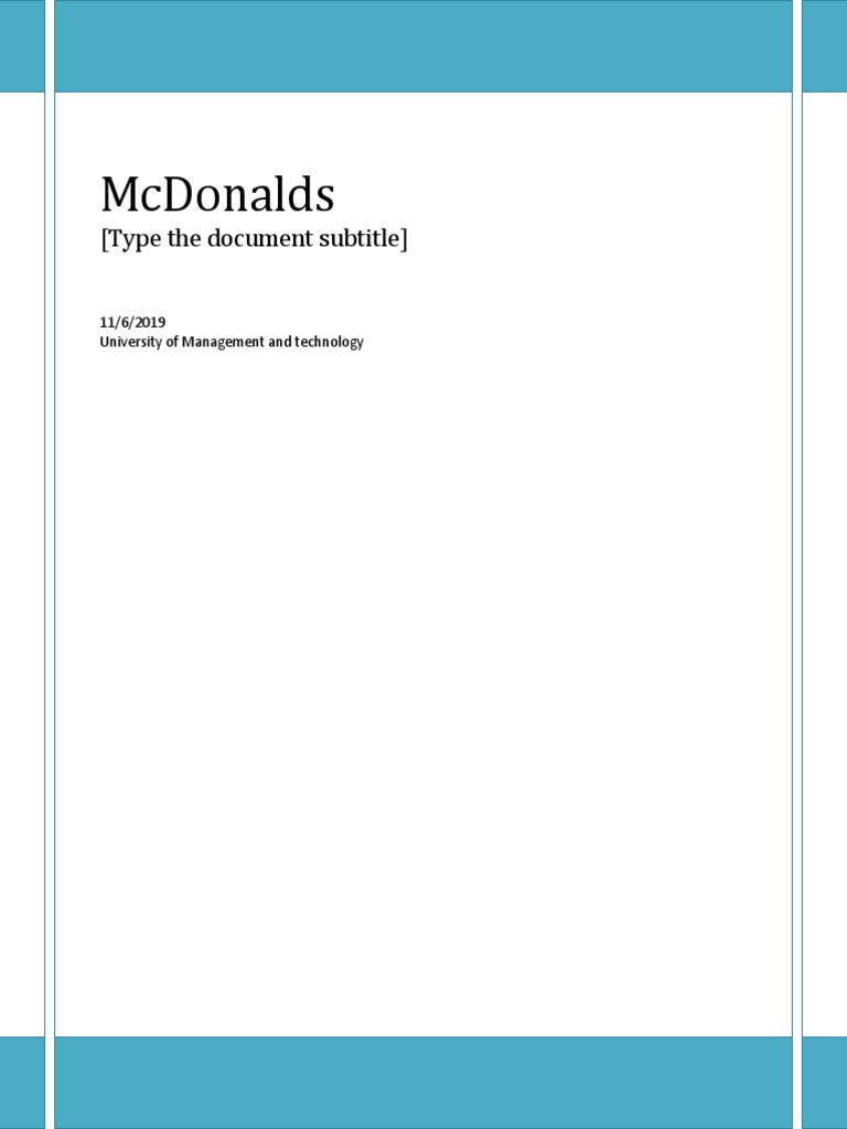 Introduction of Fast Foods | PDF | Fast Food Restaurants | Mc Donald's