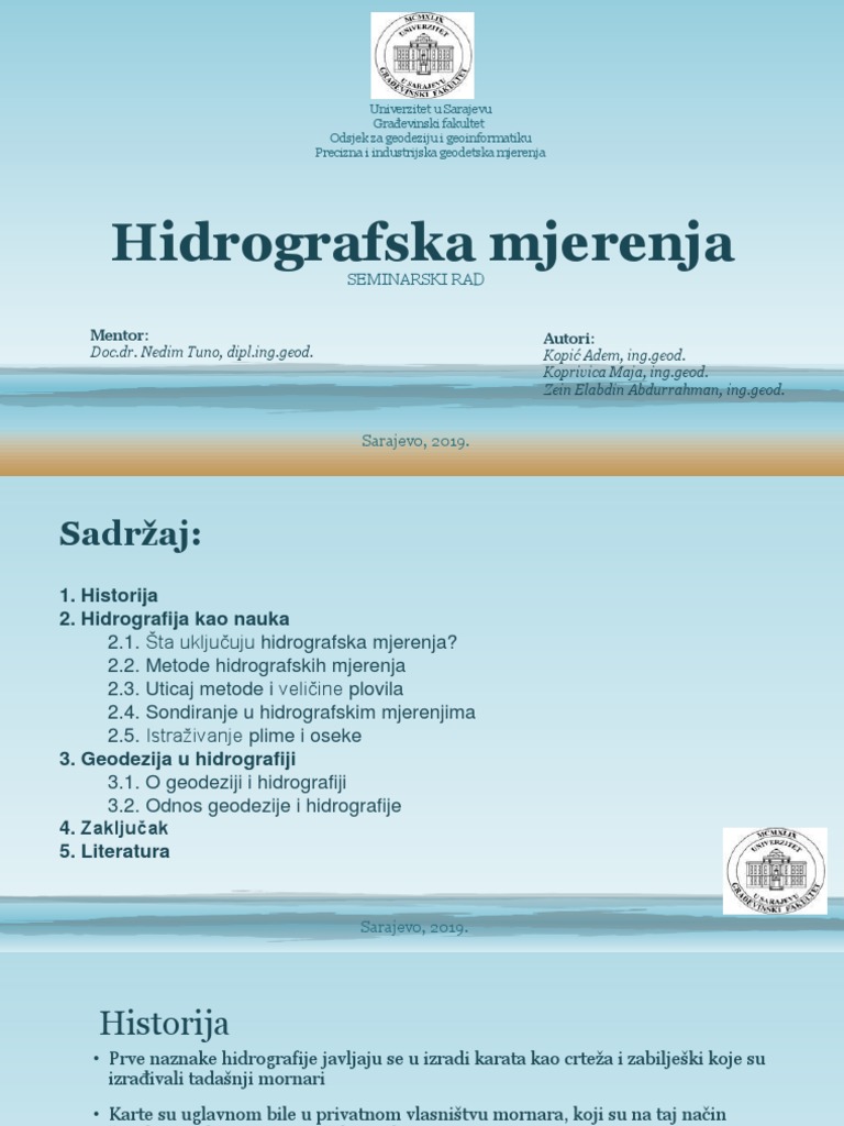 Hidrografska Mjerenja | PDF