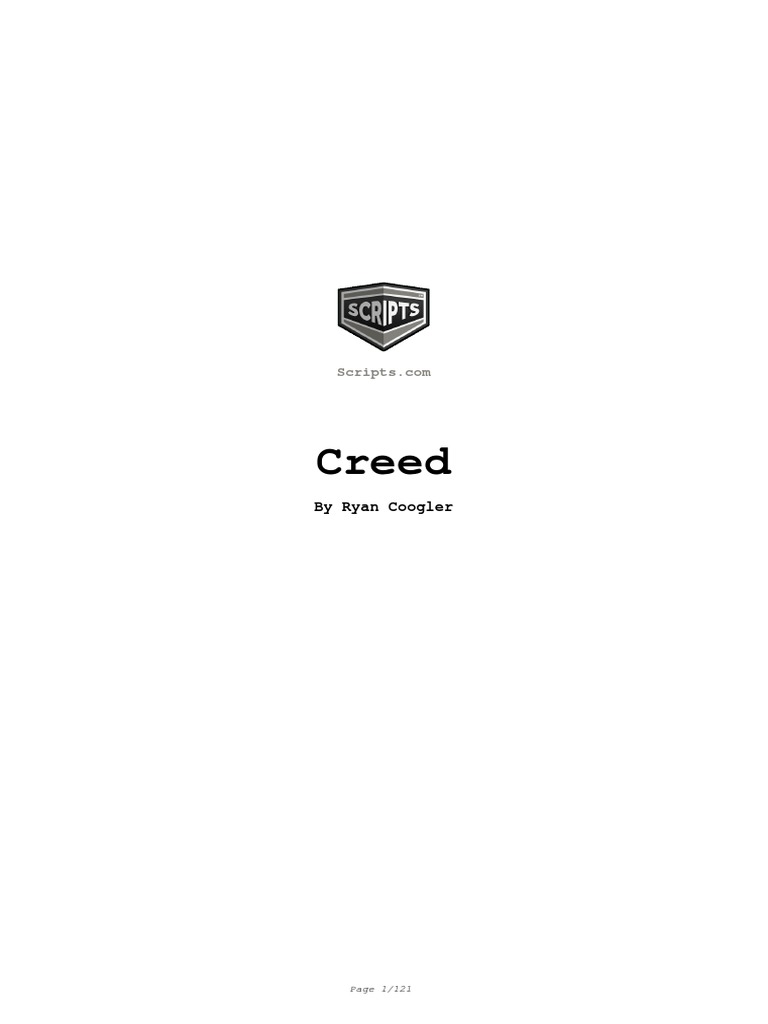 Creed Script | PDF