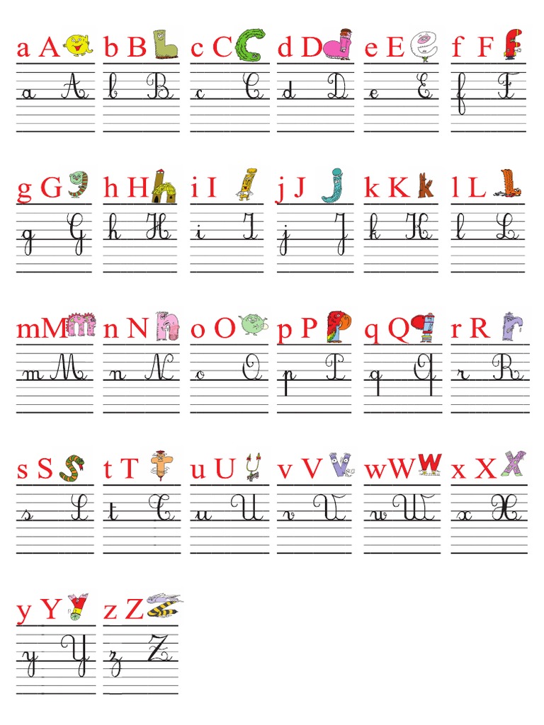Alphabet Alphas Planche A4 PDF | PDF