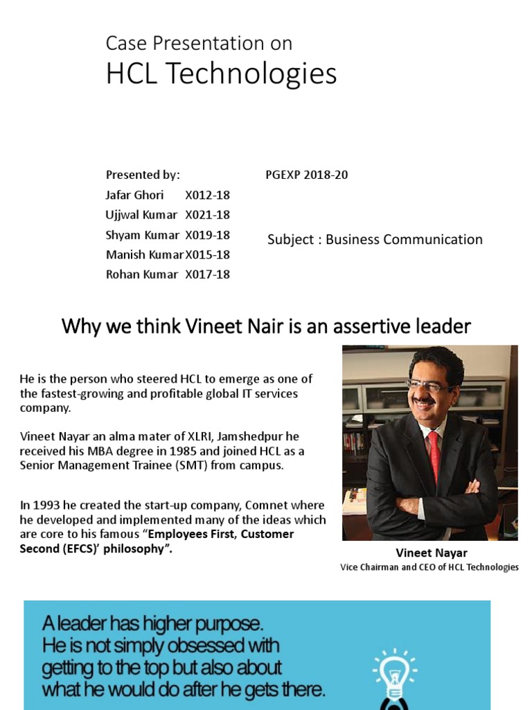 HCL Technology Case Solution | PDF