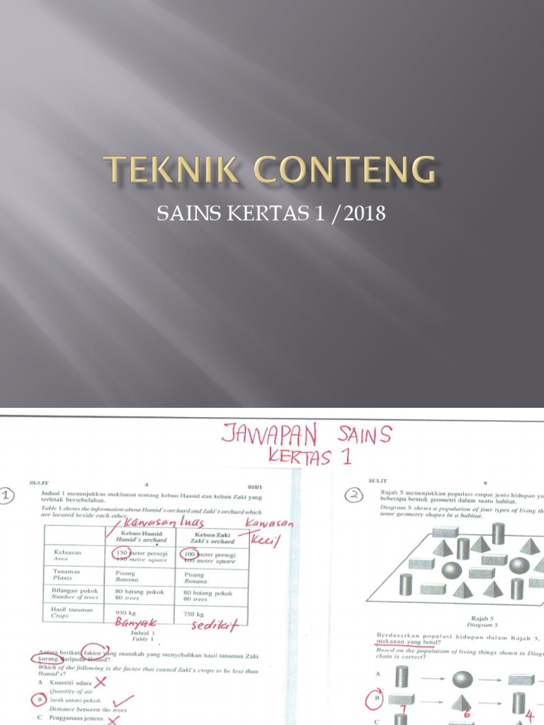 Teknik Conteng Sains Kertas 1