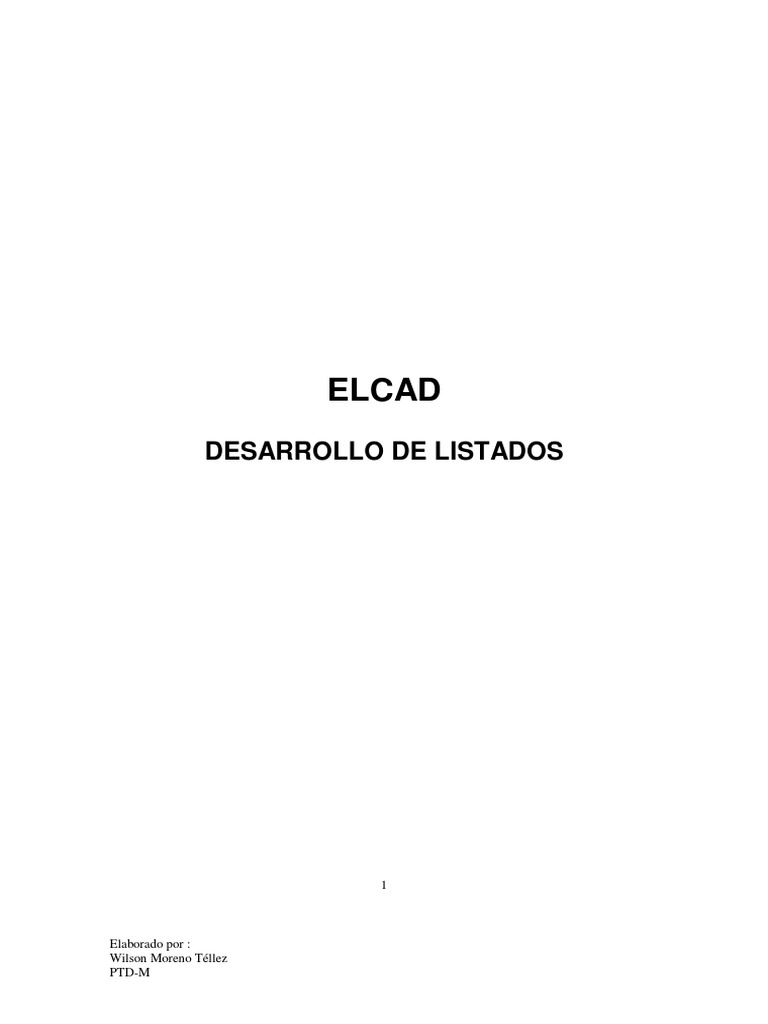 Elcad Listasmt | PDF | Archivo de computadora | Datos de computadora