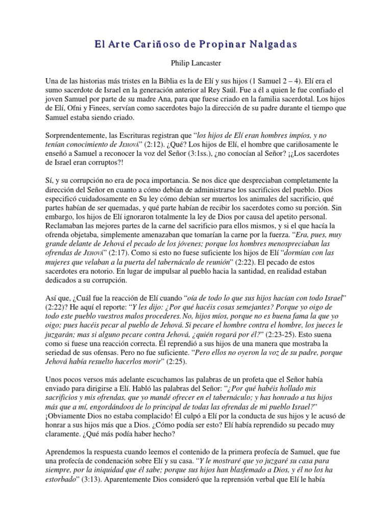 El Arte Cariñoso de Propinar Nalgadas | PDF | Azotaina | Obediencia ...