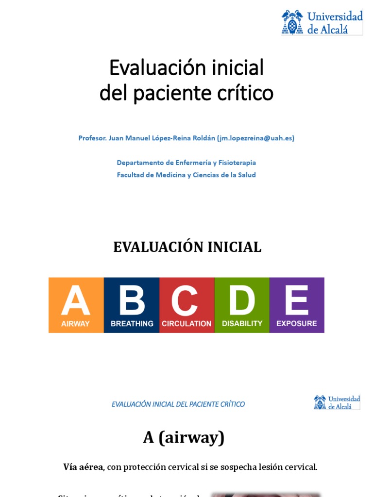 Evaluación Inicial Del Paciente | PDF | Sistema respiratorio | Lesión