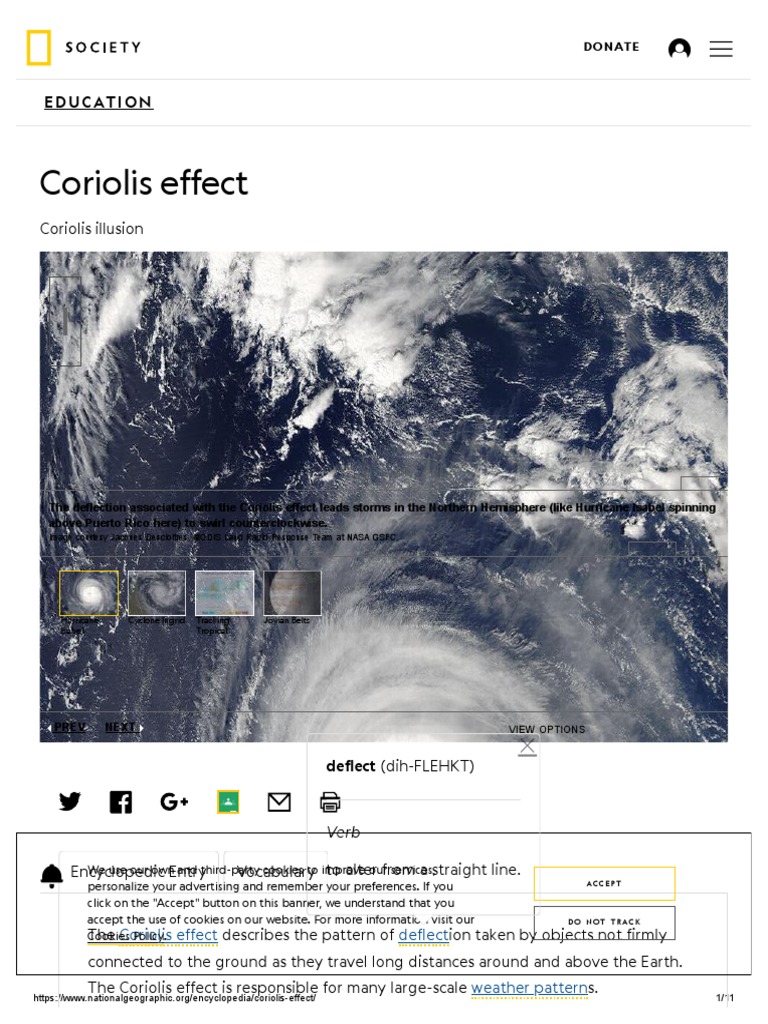 Coriolis Effect - National Geographic Society | PDF | Tropical Cyclones ...