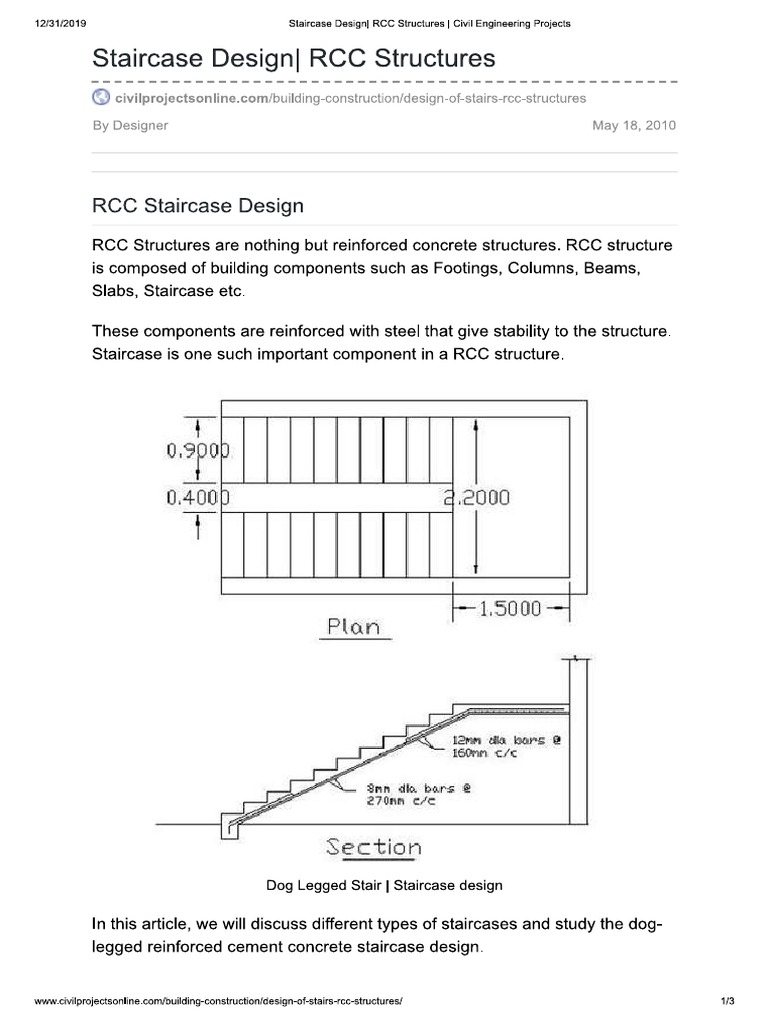 Staircase Design | PDF