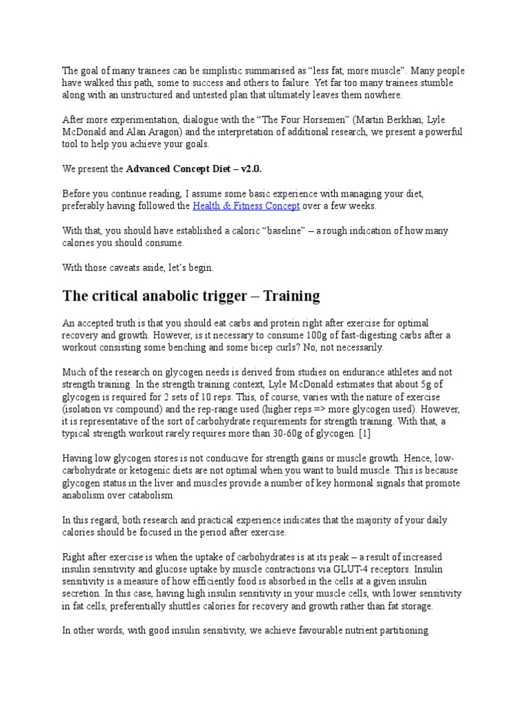 Borge Fagerli Advanced Diet | PDF | Omega 3 Fatty Acid | Carbohydrates