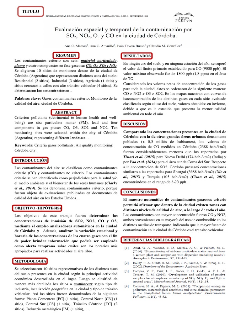 Ejemplo Texto Tecnico Cientifico | PDF | Contaminación | Naturaleza