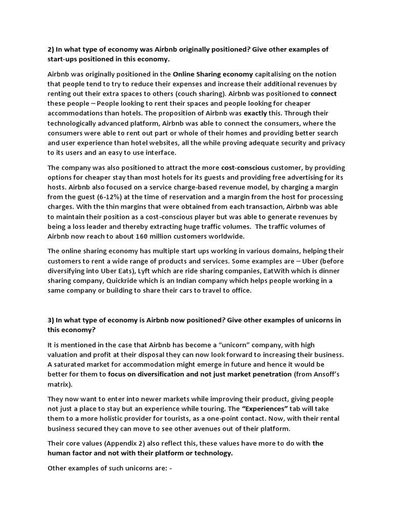 Airbnb 1 | PDF | Airbnb | Sharing Economy