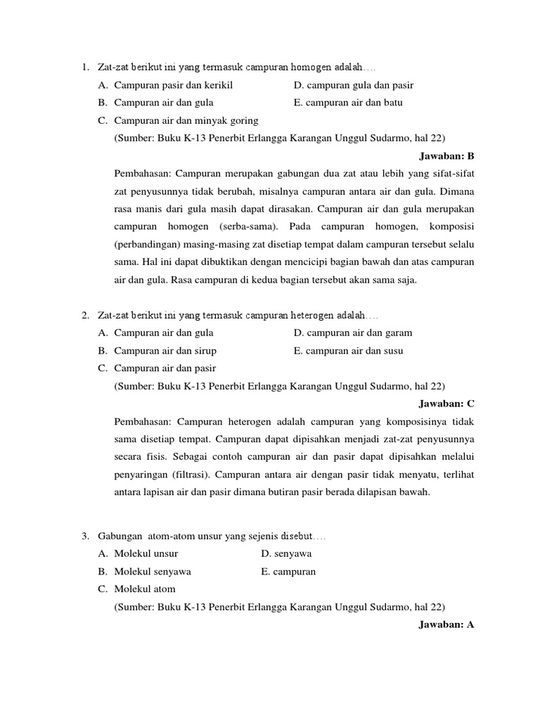 Kumpulan Soal Struktur Atom Dan Ikatan Kimia | PDF