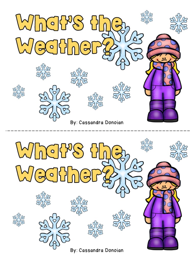 FREEInteractivePrintableMiniBookWeatherVocabularyThemedSample PDF | PDF ...