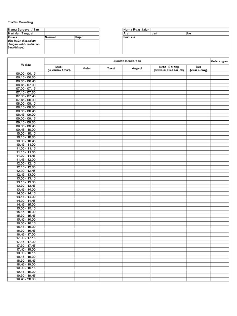 Traffic Counting PDF | PDF