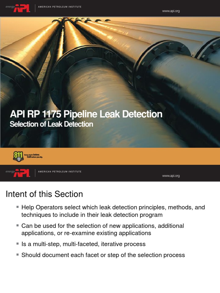 API RP 1175 Selection of Leak Detection | PDF | Risk Management | Risk