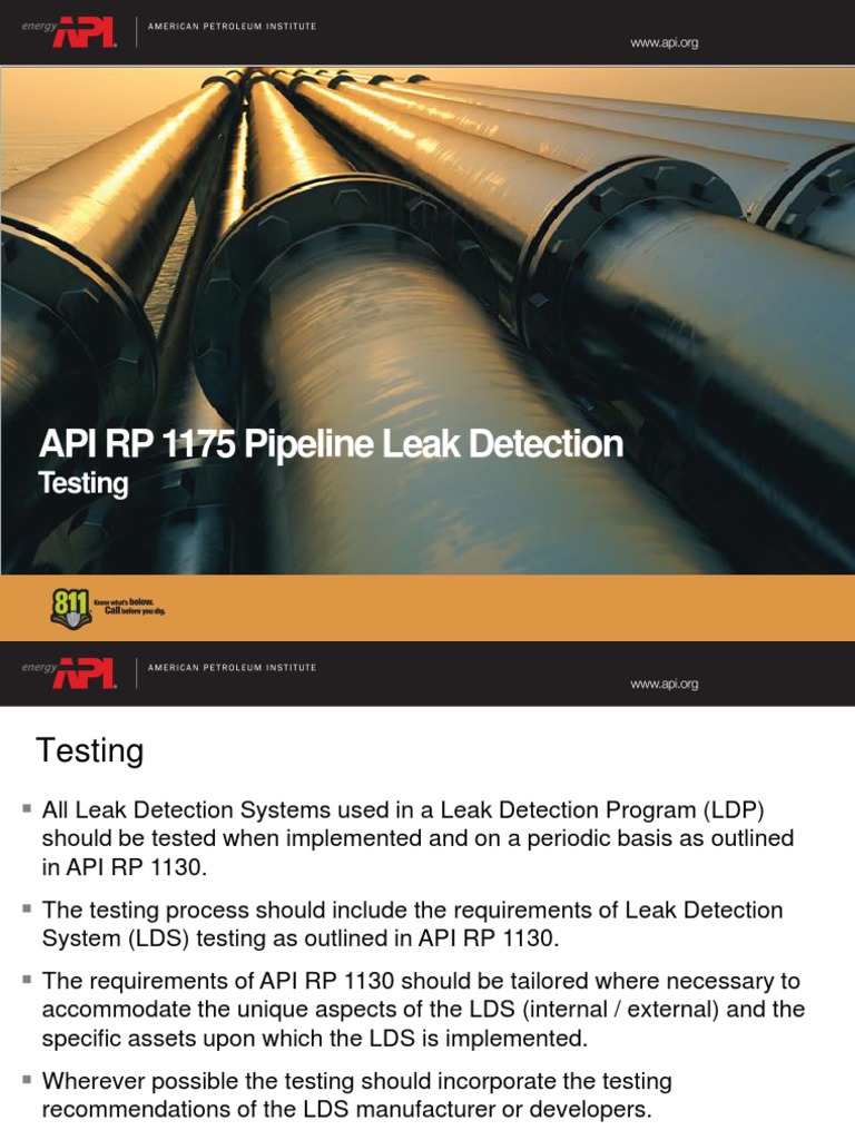 Pipeline Leak Detection Testing Guide | PDF | Technology & Engineering