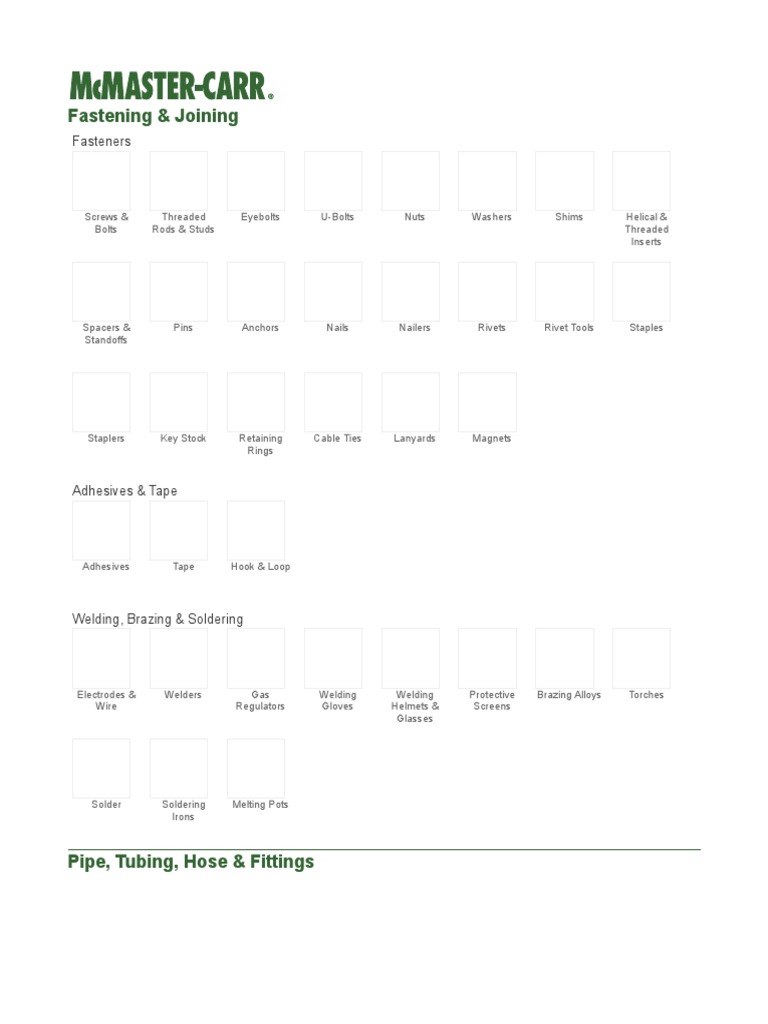 McMaster Carr | PDF | Abrasive | Pipe (Fluid Conveyance)