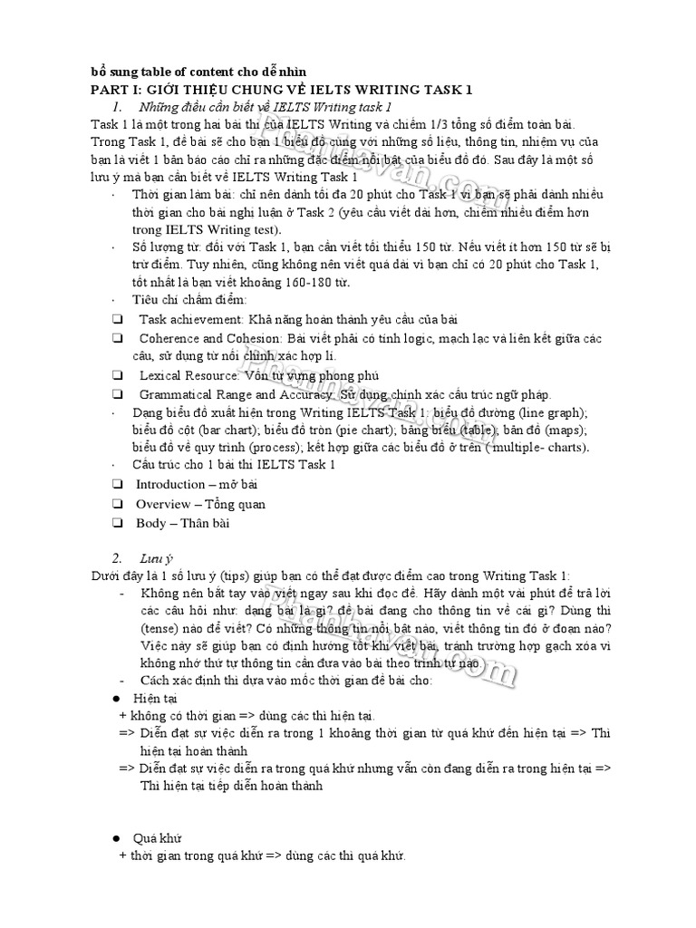 IELTS Writing Task 1 | PDF