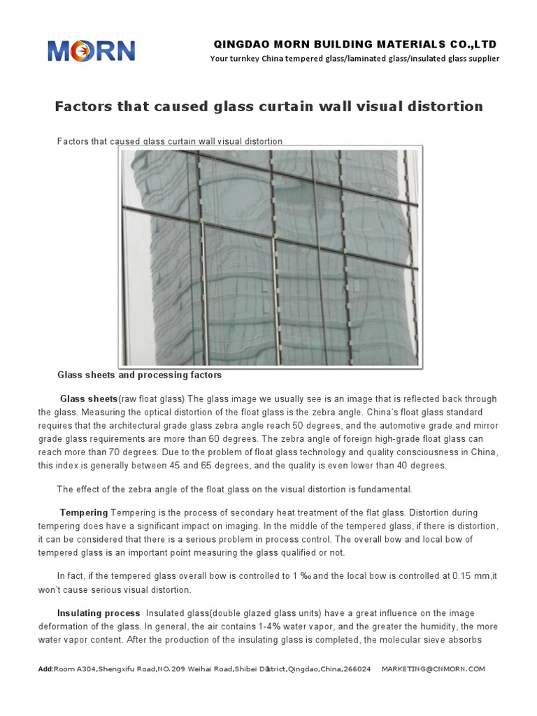 Factors That Caused Glass Curtain Wall Visual Distortion | PDF ...
