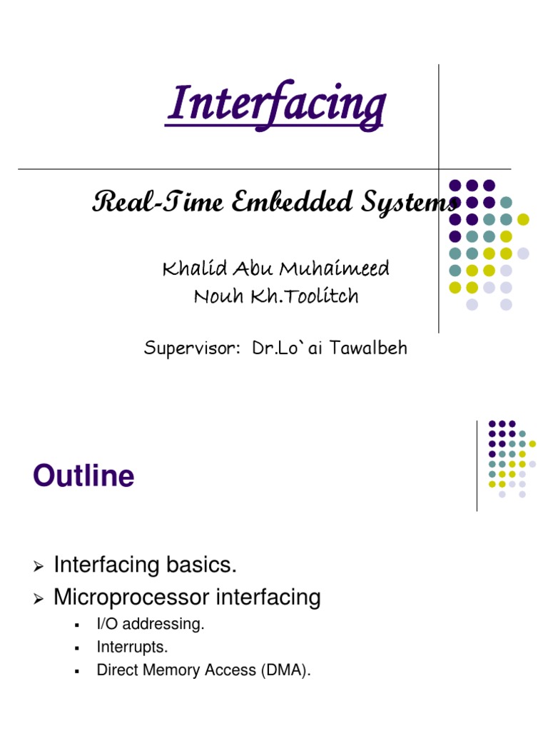 Interfacing Embedded Systems | PDF | Input/Output | Embedded System
