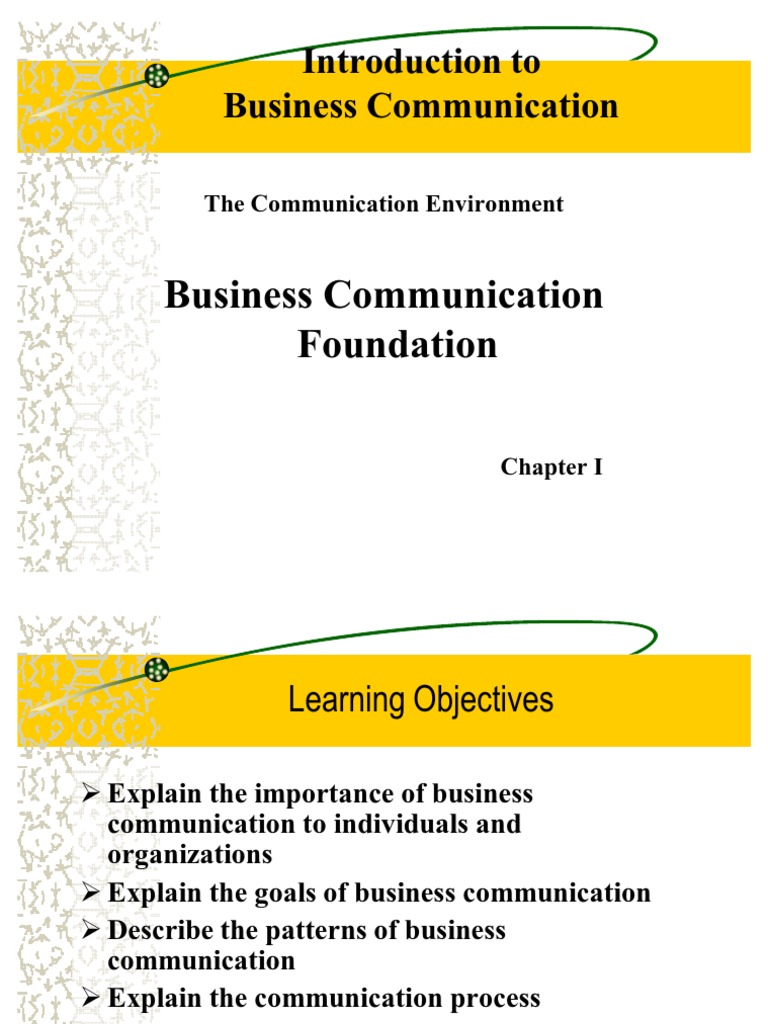 Introduction to Business Communication | PDF | Social Capital ...