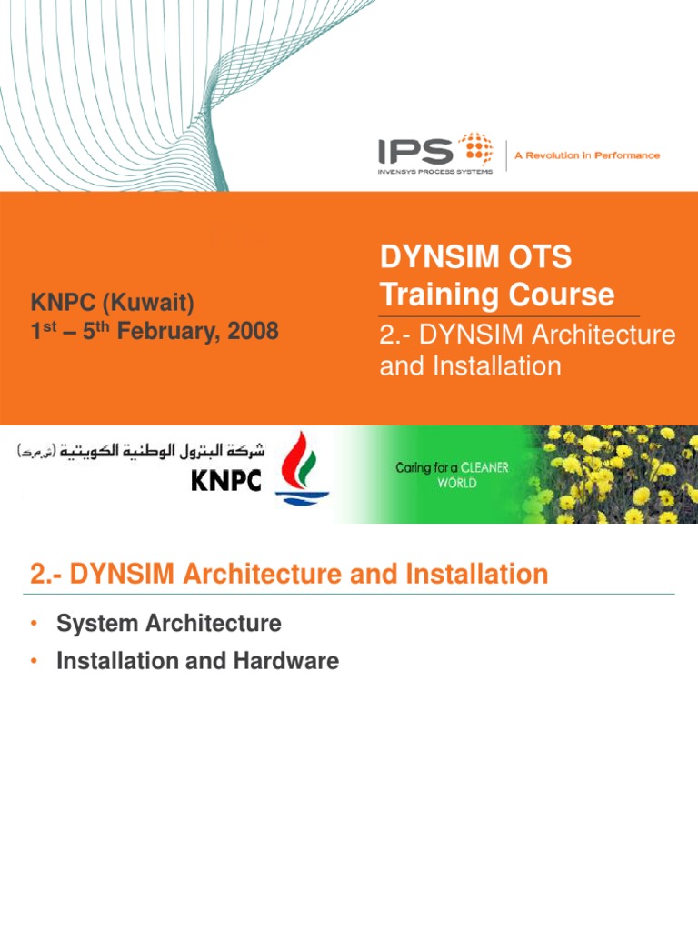 02 - DYNSIM Architecture and Installation | PDF | Graphical User Interfaces | Windows 2000