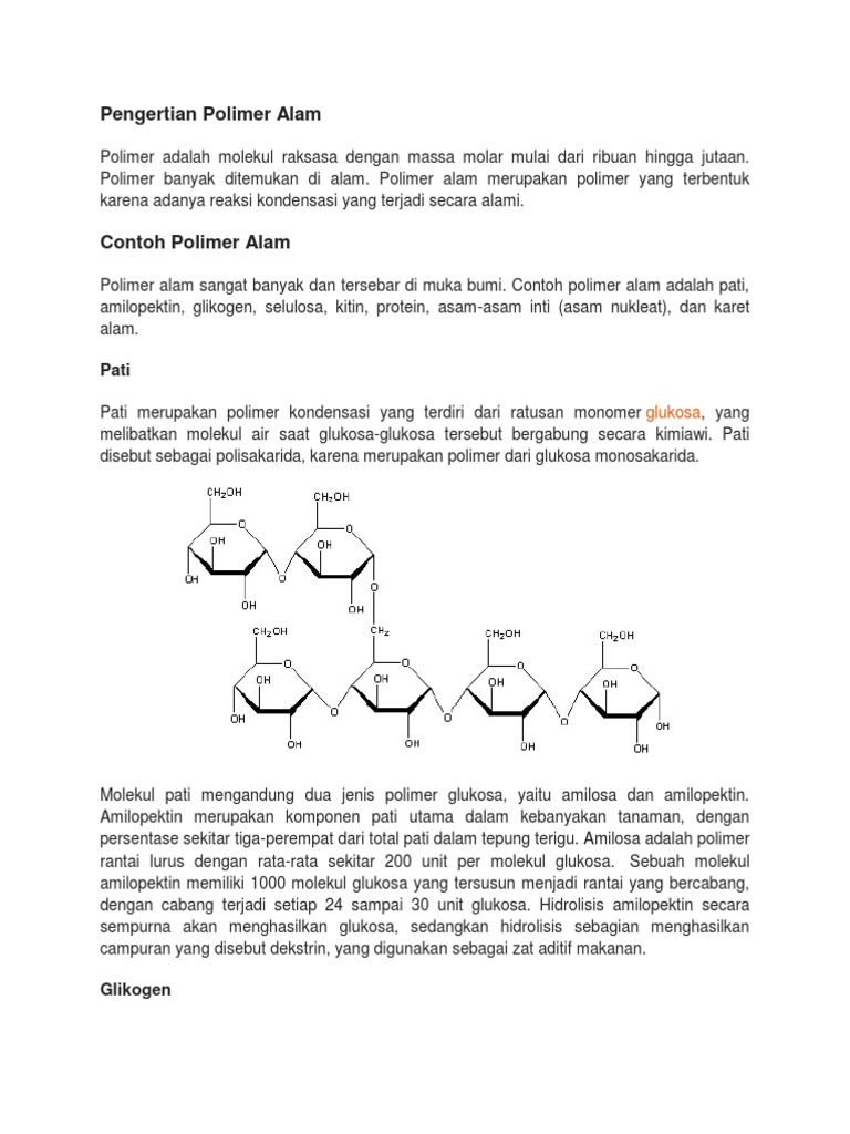 Polimer Alam | PDF