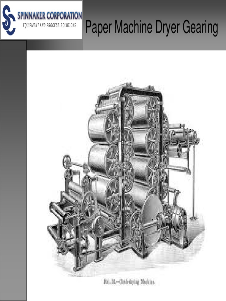 Paper Mchine Dryer Gearing PDF | PDF | Gear | Mechanical Engineering