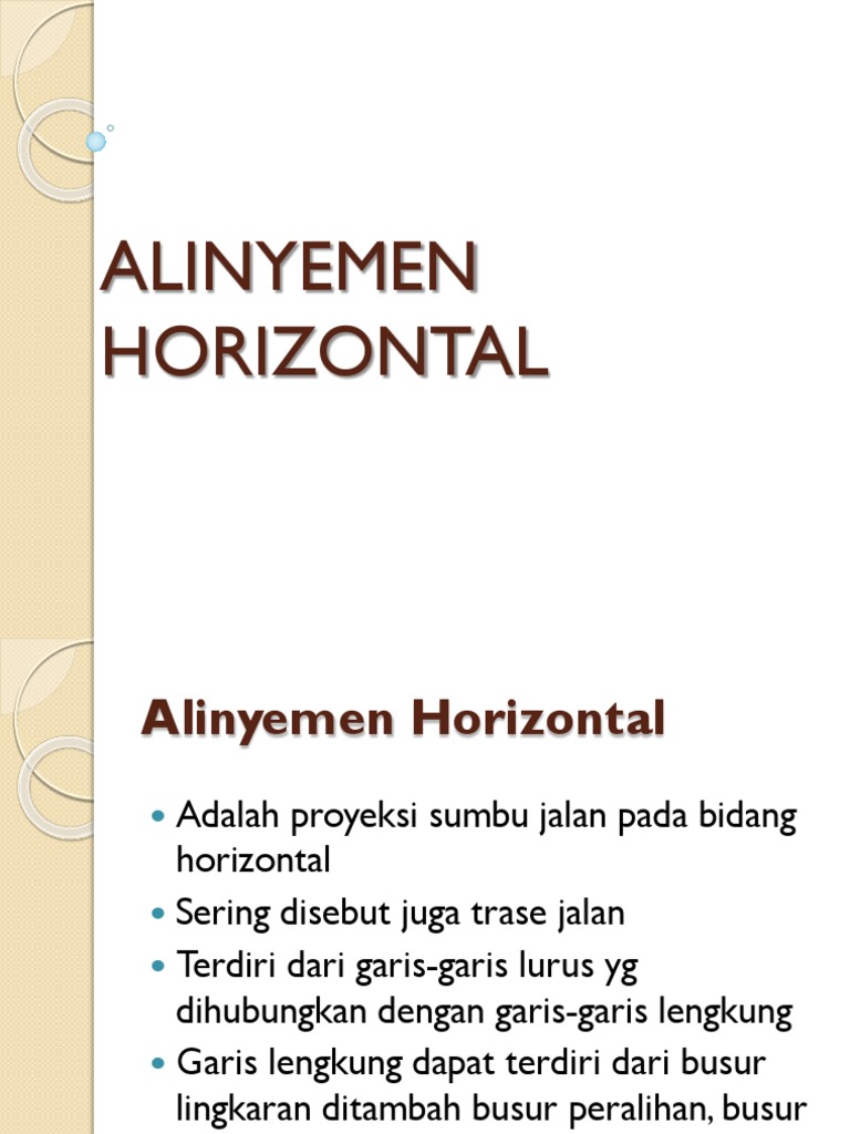 Bab IV. Alinyemen Horizontal Ok PDF | PDF | Teknologi & Rekayasa