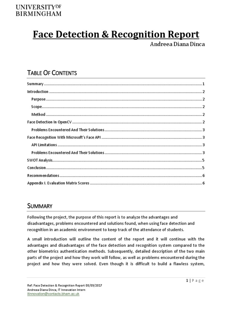 Face Detection for Student Attendance | PDF | Library (Computing ...