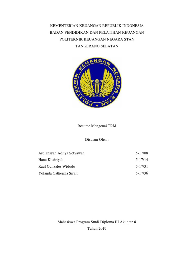 Resume Treasury Reference Model | PDF
