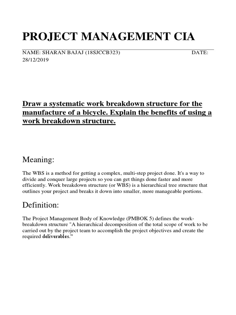 Project Managemnet Cia | PDF | Project Management | Business