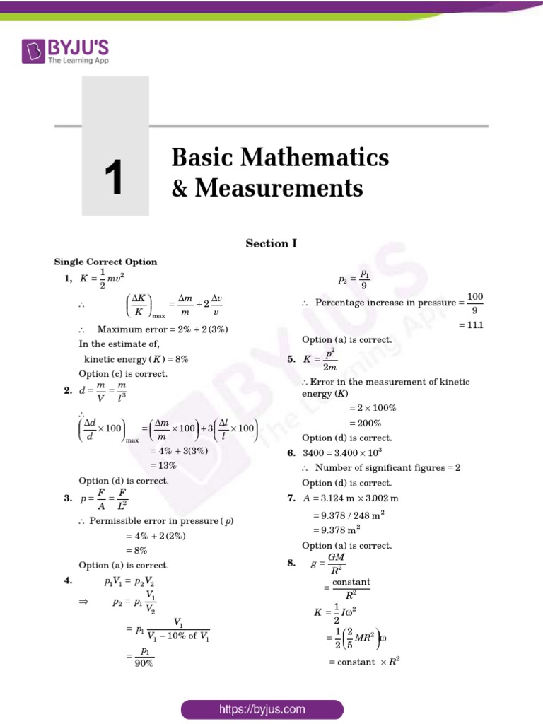 DC Pandey Mechanics Part 1 Solutions PDF | PDF