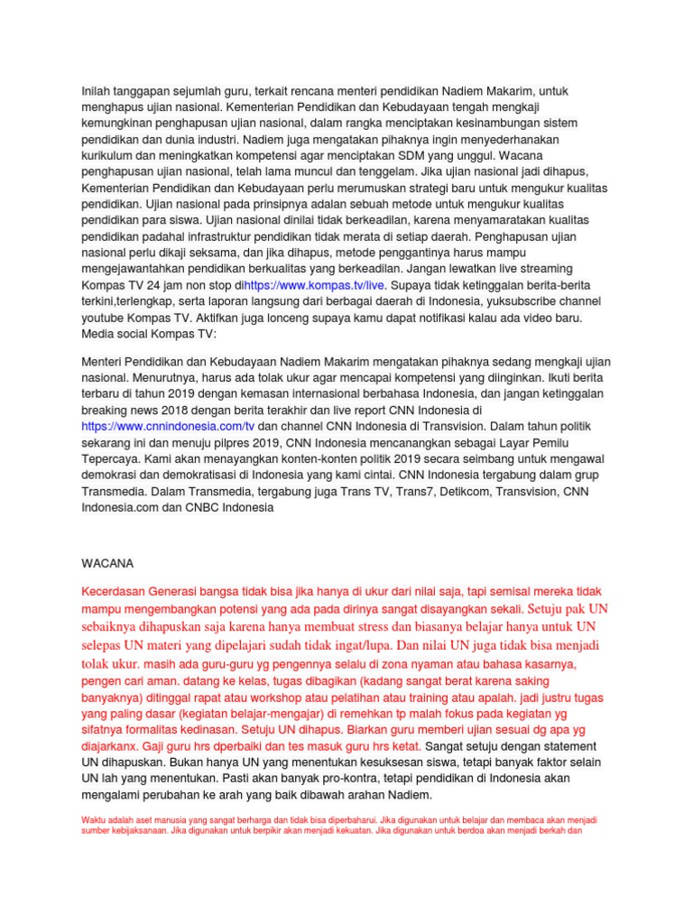 WACANA Un hAPUS | PDF