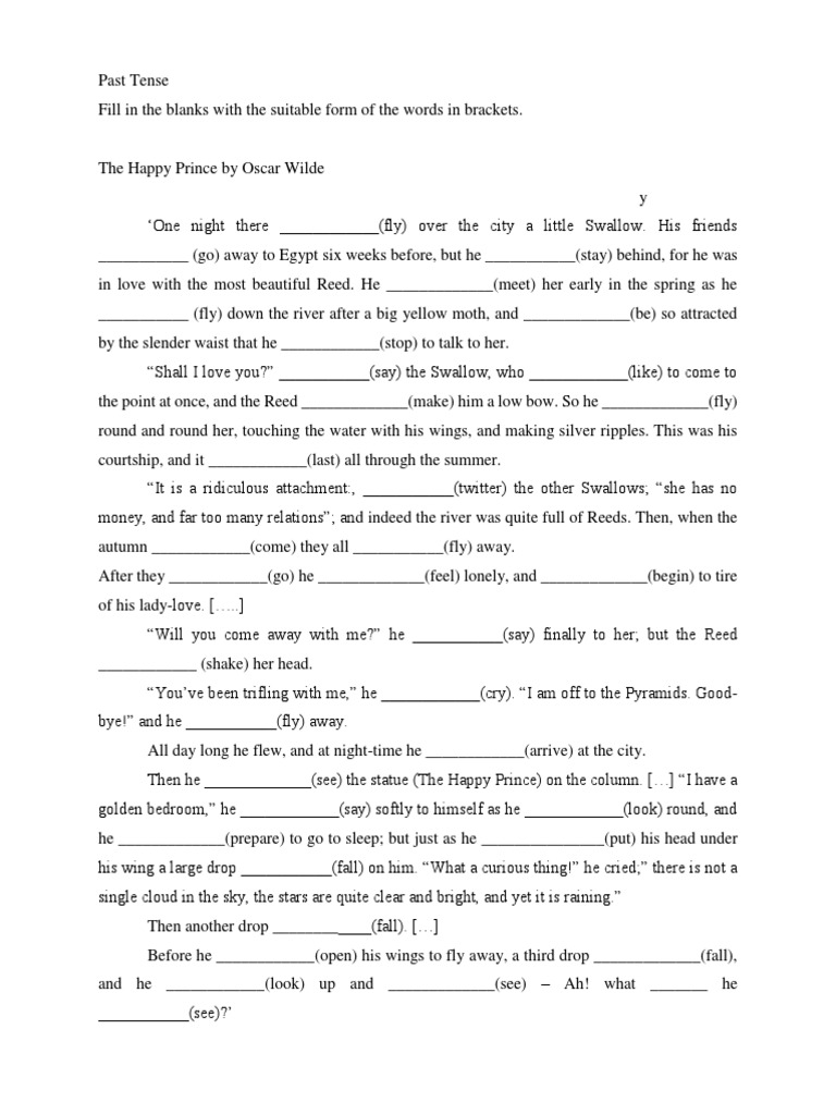 Simple Past Tense Short Story | PDF