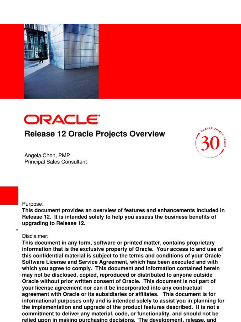 Oracle Projects | PDF
