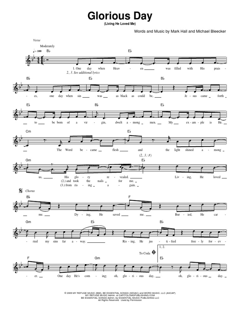 Glorious Day PDF | PDF | Entertainment (General)