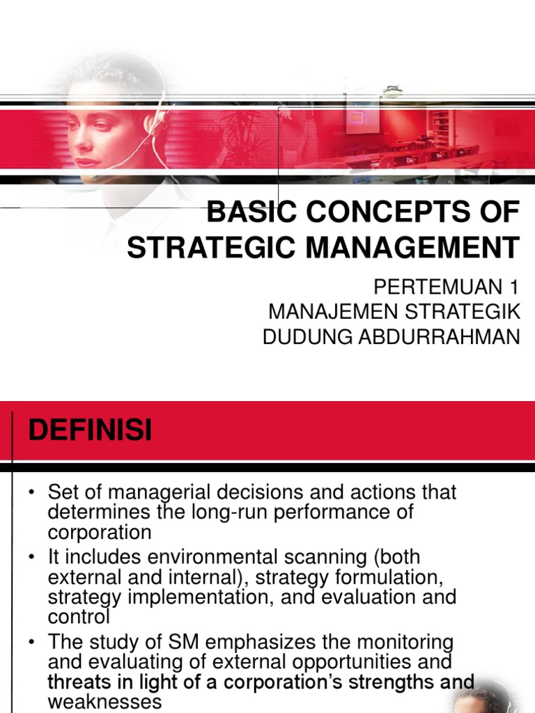 01 Basic Concepts of Strategic Management | PDF | Strategic Management ...