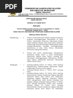 Contoh SK TPK Desa 2025 Terbaru (Doc - Word Dan PDF | PDF