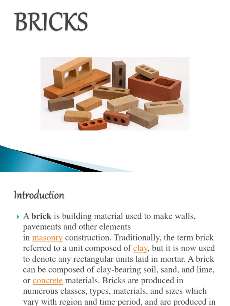 Bricks Final PDF | PDF | Brick | Mortar (Masonry)