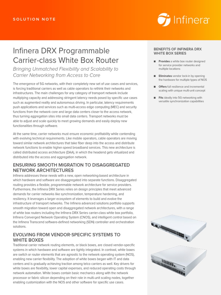 Infinera DRX Programmable Carrier Class | PDF | Scalability | Computer ...