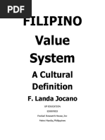 Filipino Value System | PDF | Value (Ethics) | Psychological Concepts