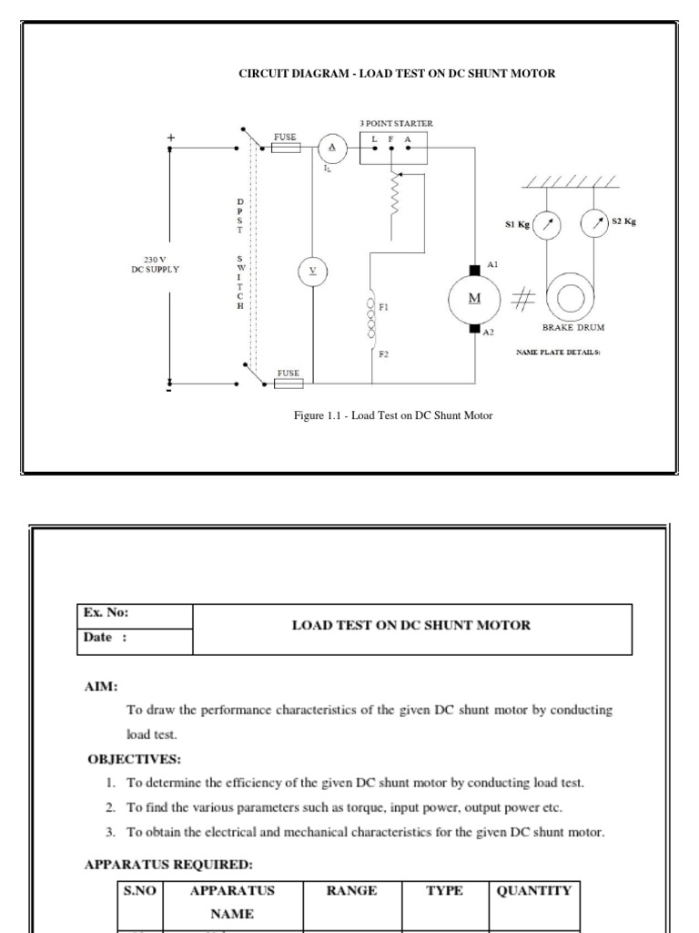 DC Lab 1 | PDF | Electric Motor | Torque