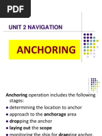 Describe The Anchor Handling Arrangements From Hawse Pipe To Spurling ...