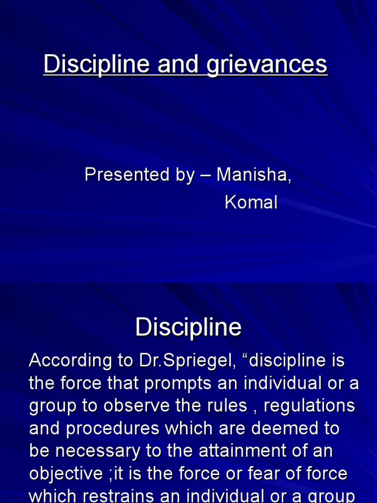 Discipline 1 | PDF | Motivation | Motivational