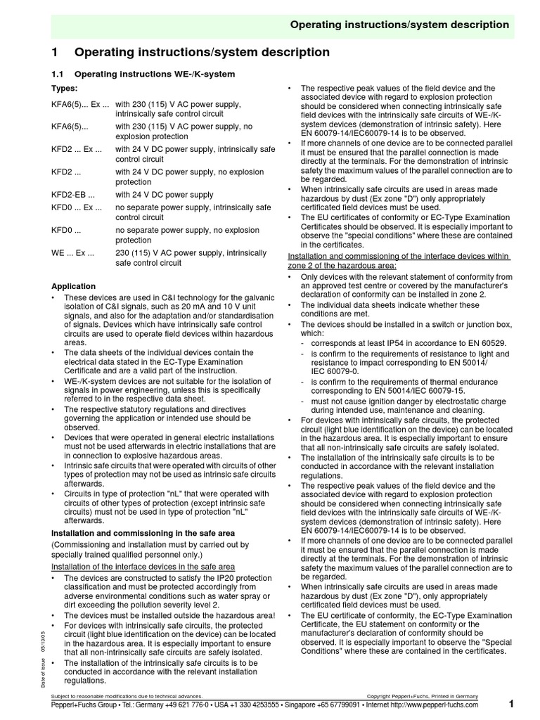 KFD... Instruction Manual PDF | PDF | Electrical Connector | Power Supply