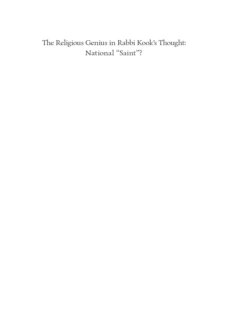 Rav Kook | PDF | Kabbalah | Postmodernism