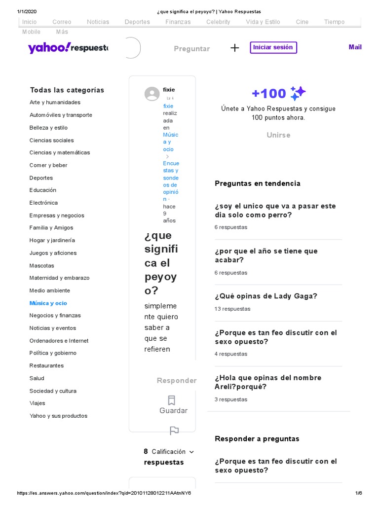 Significado de Peyoyo y Yoyopo | PDF