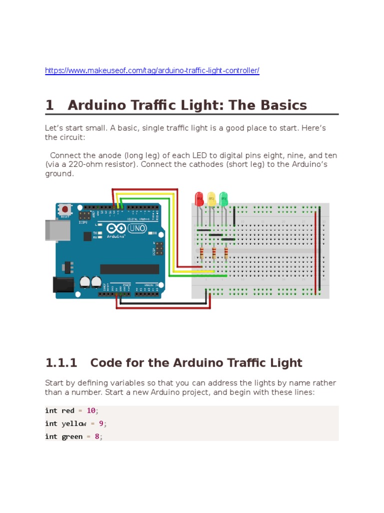 Try Traffic Light | PDF | Arduino | Light Emitting Diode